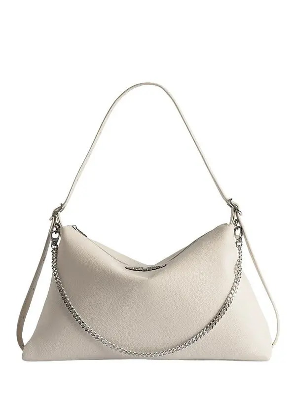 Zadig&Voltaire Jim Grained Leather Shoulder Bag - Flash