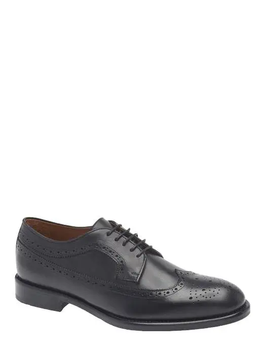 Nordstrom Italian Collection Barolo Wingtip Derby - Black Leather