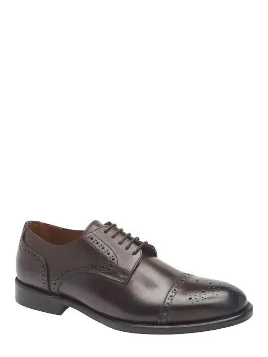 Nordstrom Italian Collection Sorrento Cap Toe Derby - Brown Hickory Leather