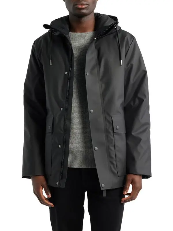 Rains Nome Long Waterproof Parka - Black
