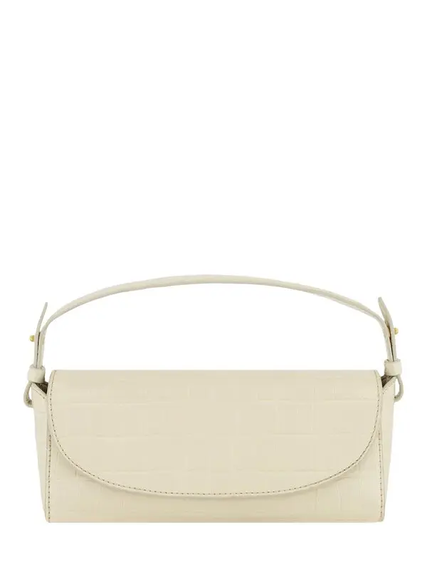 Vince Mini Sabrina Croc-embossed Top Handle Bag - Moonlight
