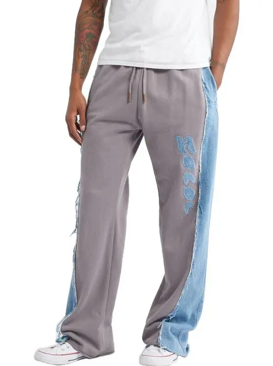 HONOR THE GIFT Mixed Media Sweatpants - Grey