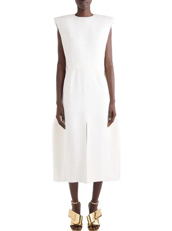Givenchy Crepe Cady Cape Dress - Ivory