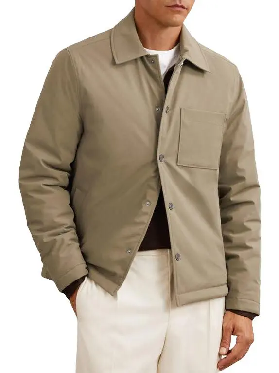 REISS Parker Jacket - Olive Green