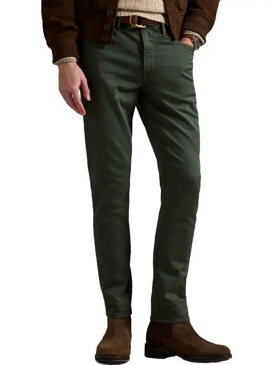 Polo Ralph Lauren Sullivan Slim Fit Cotton Stretch Twill Pants - Line Green