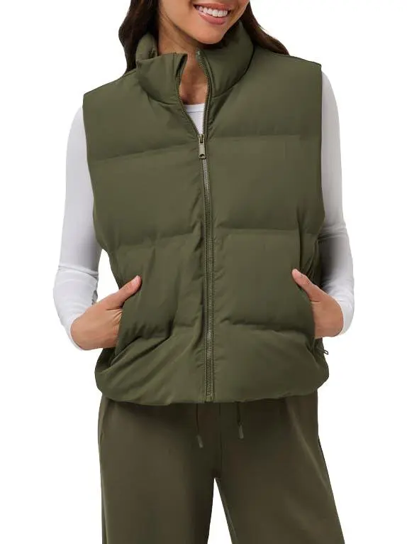 Travis Mathew Moontide Quilted Vest - Grape Leaf