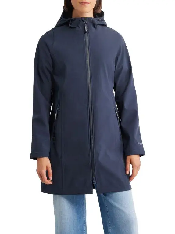 ILSE JACOBSEN Daybreak Water Repellent Coat - Dark Indigo