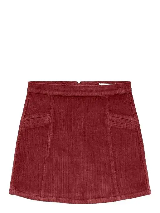Vero Moda Corduroy Mini Skirt - Syrah