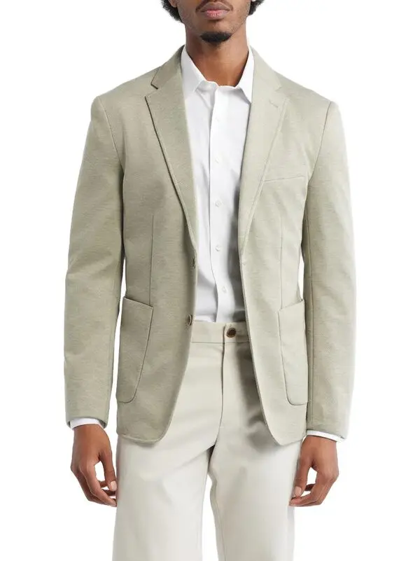 DANIEL HECHTER Heathered Stretch Twill Sport Coat - Green