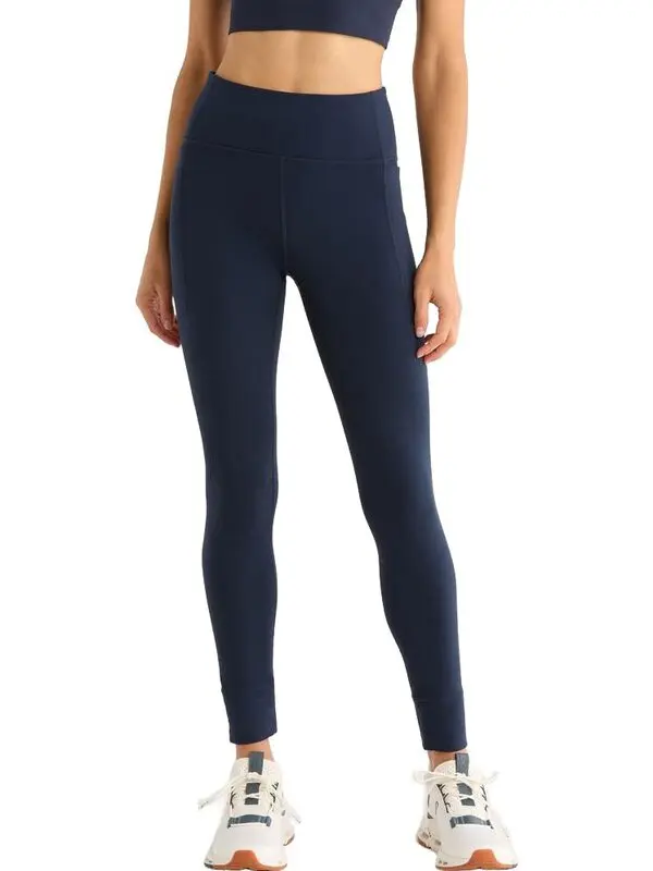 Zella Cozy Tech Pocket Leggings - Navy Sapphire