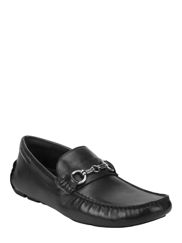 KENNETH COLE Theme Bit Moc Toe Driving Loafer - Black