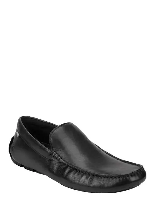 KENNETH COLE Theo Moc Toe Driving Loafer - Black/charcoal/silver