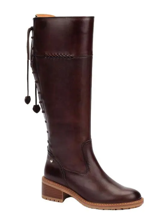 Pikolinos Medina Leather Riding Boot - Caoba