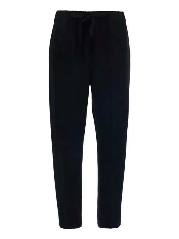 SEMICOUTURE Drawstring-waist Trousers - Black