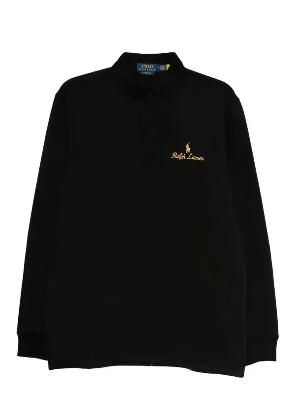 Polo Ralph Lauren Logo-embroidered Polo Shirt - Black