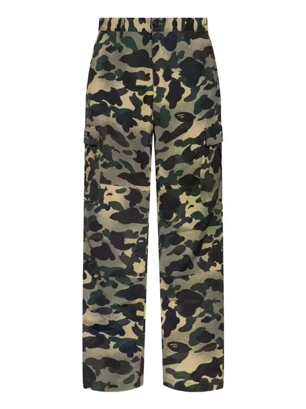 A BATHING APE Camouflage Cargo Trousers - Neutrals