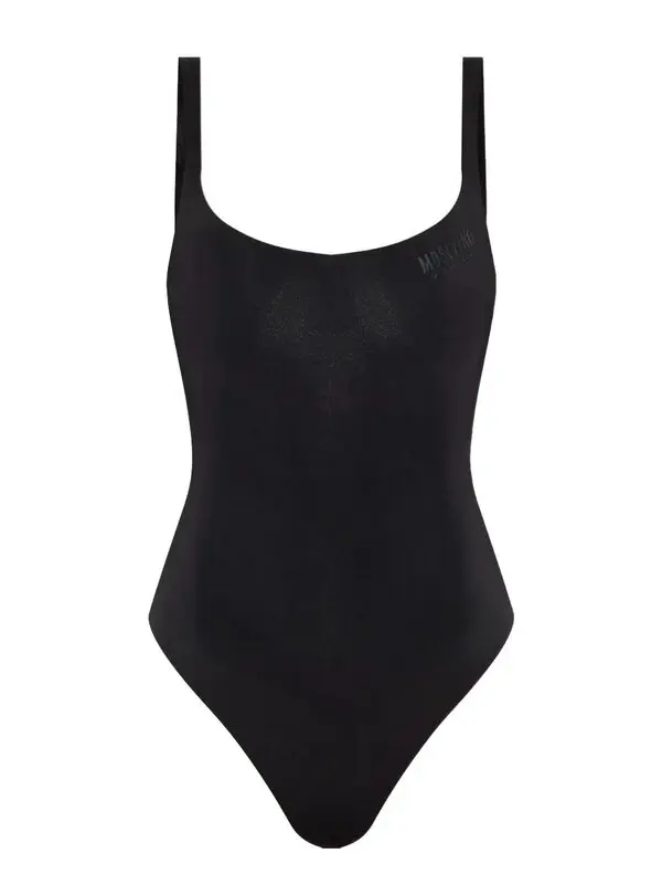 Moschino Logo Bodysuit - Black