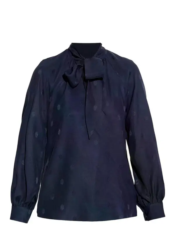 Etro Long-sleeved Bow Blouse - Blue