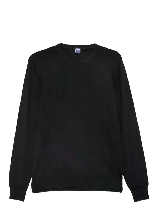 Fedeli Merino-wool Top - Black