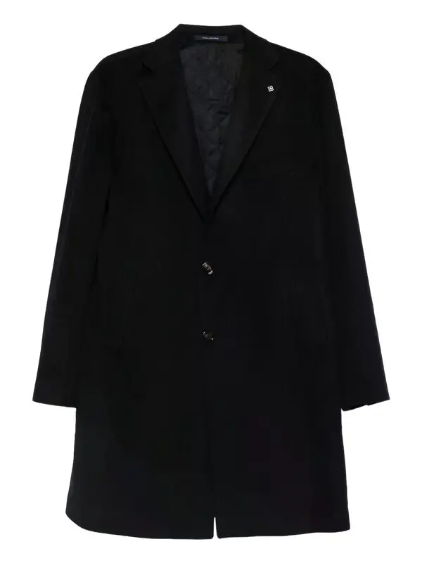 Tagliatore Button-fastening Tailored Coat - Black