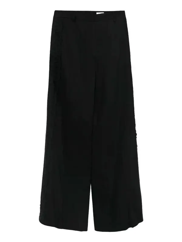 Filippa K Lace Trim Trousers - Black