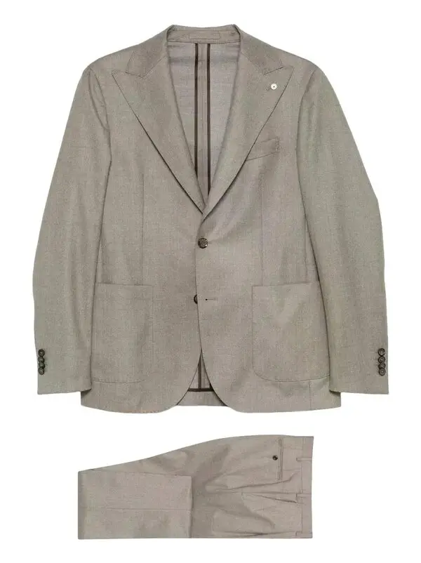 LUIGI BIANCHI MANTOVA Single-breasted Suit - Grey