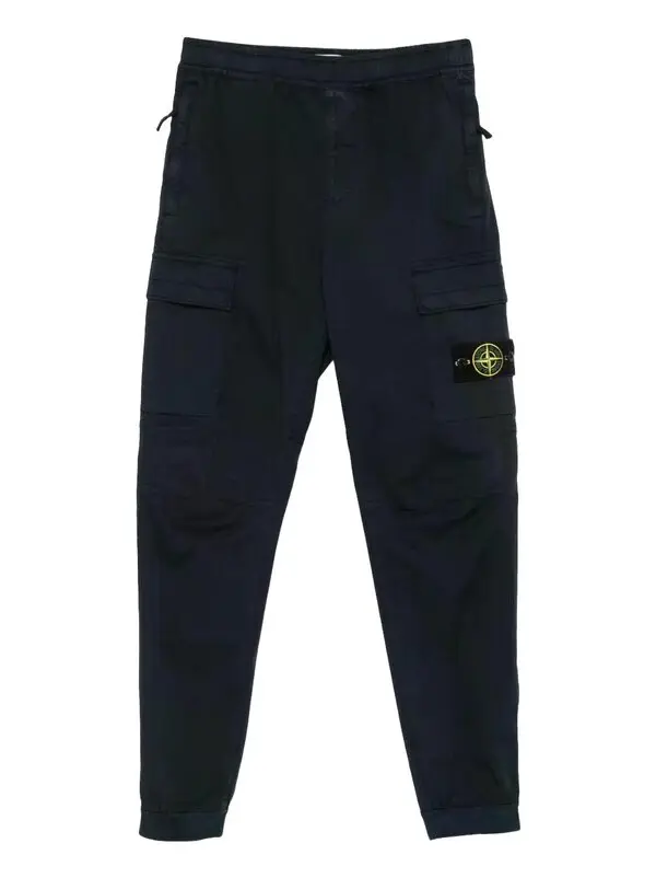 Stone Island Stretch-tc Twill Cargo Pants - Blue