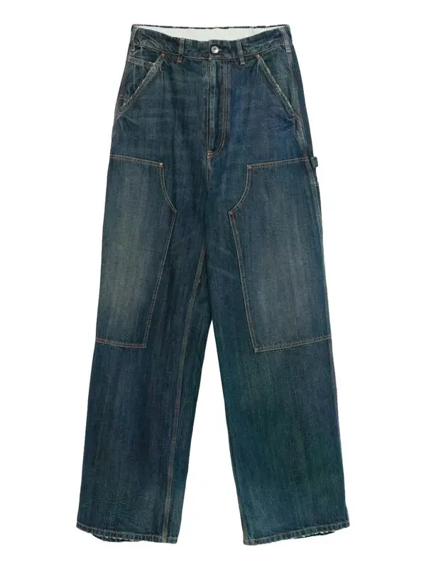 MAISON MARGIELA Elastic-waistband Jeans - Blue