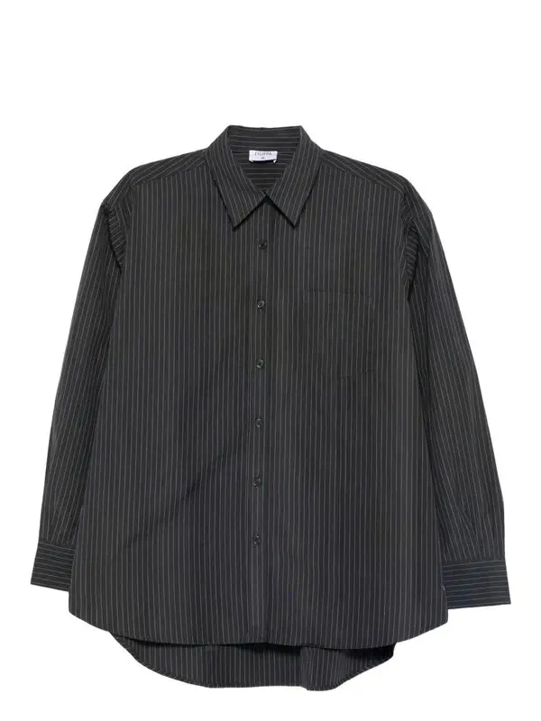 Filippa K Pinstripe Shirt - Black