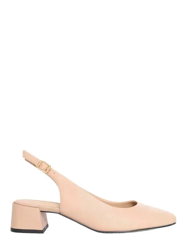 STUDIO CHOFAKIAN 3.5mm Leather Slingback Pumps - Neutrals