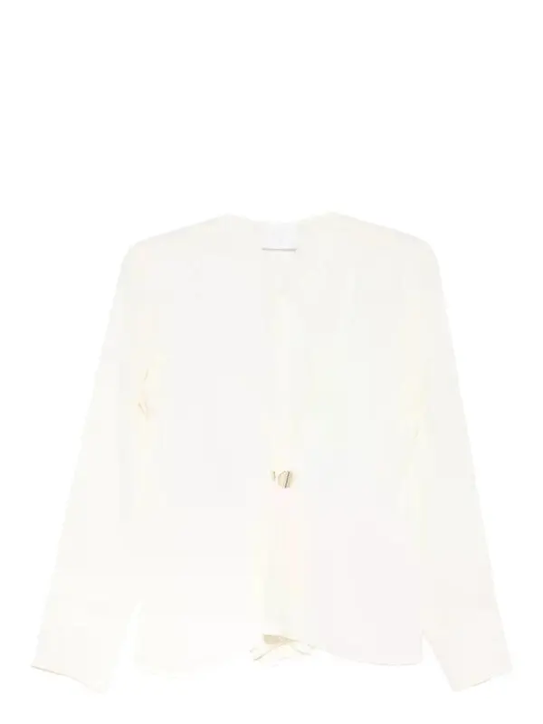 Sú Gathered Blouse - White