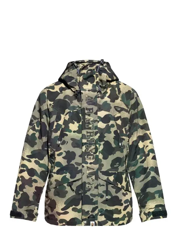A BATHING APE® Camouflage Hooded Jacket - Green
