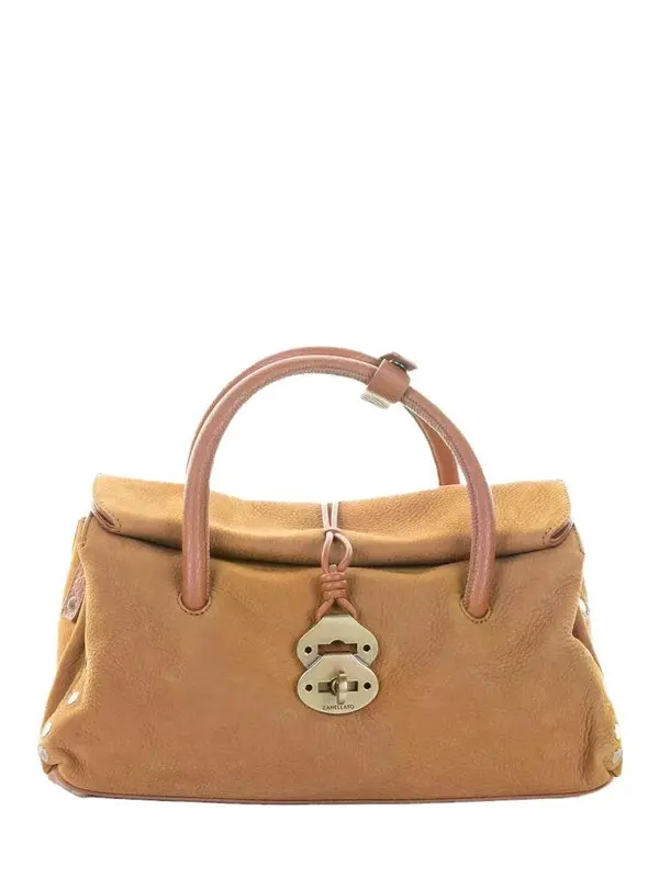 ZANELLATO Jones Suede Tote Bag - Brown