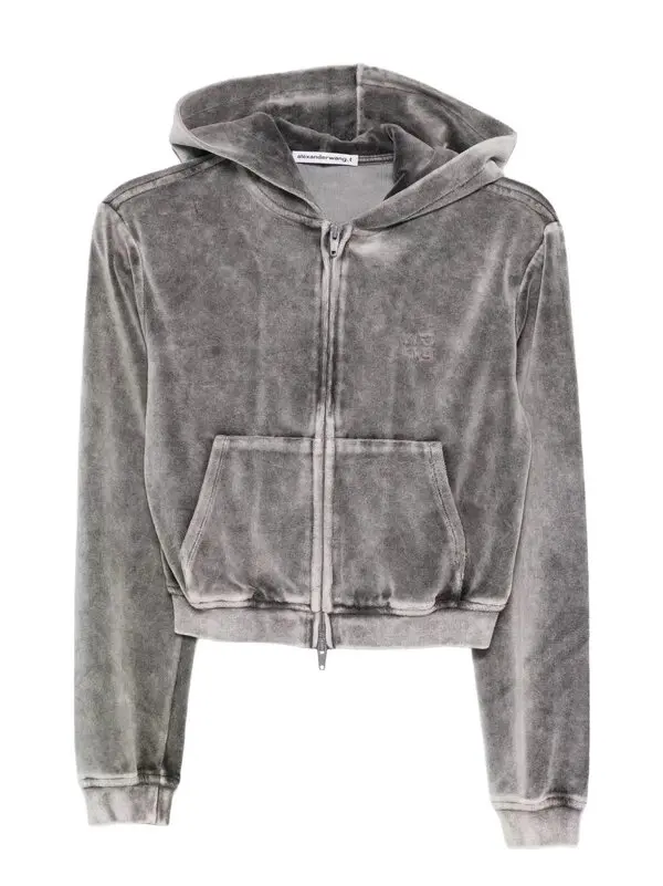 Alexander Wang Zip-up Hoodie - Grey