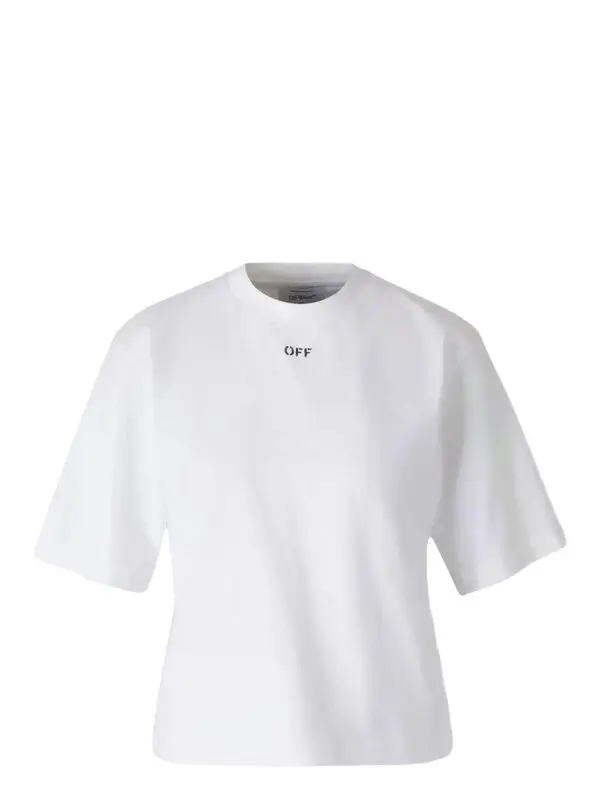 Off-White Logo Floral T-shirt - White
