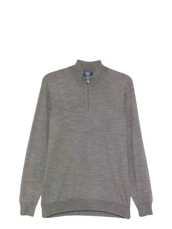 Fedeli Half-zip Top - Grey
