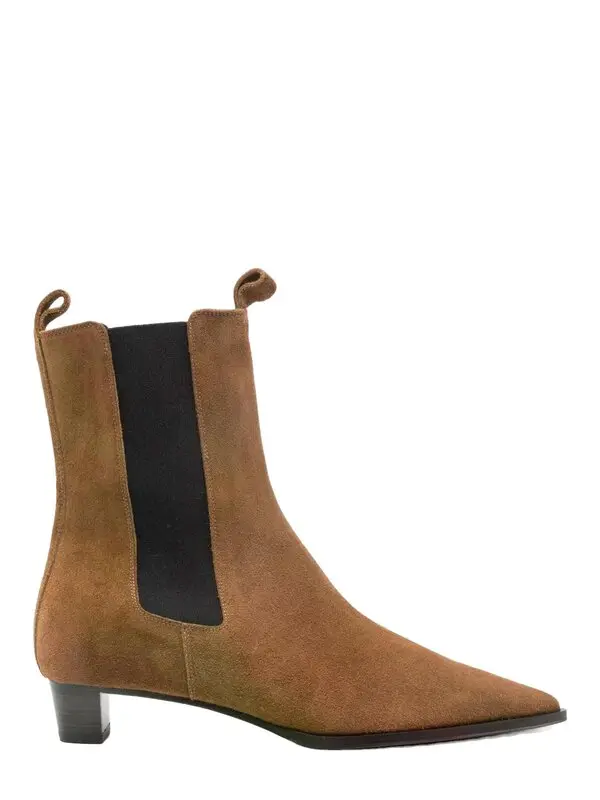 AeydĒ 30mm Kiki Suede Chelsea Boots - Brown