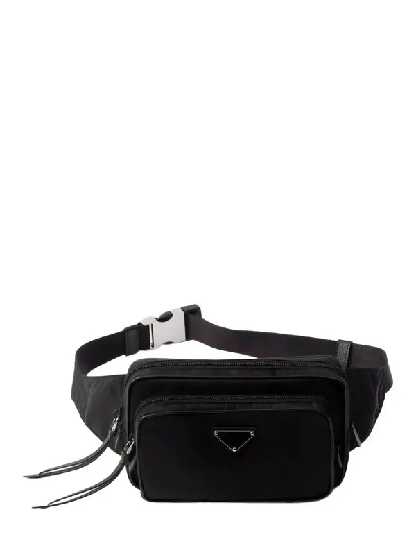 Prada Logo-plaque Belt Bag - Black