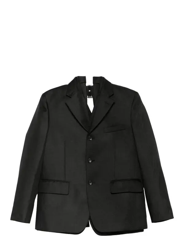 Comme Des Garçons Single-breasted Blazer - Black