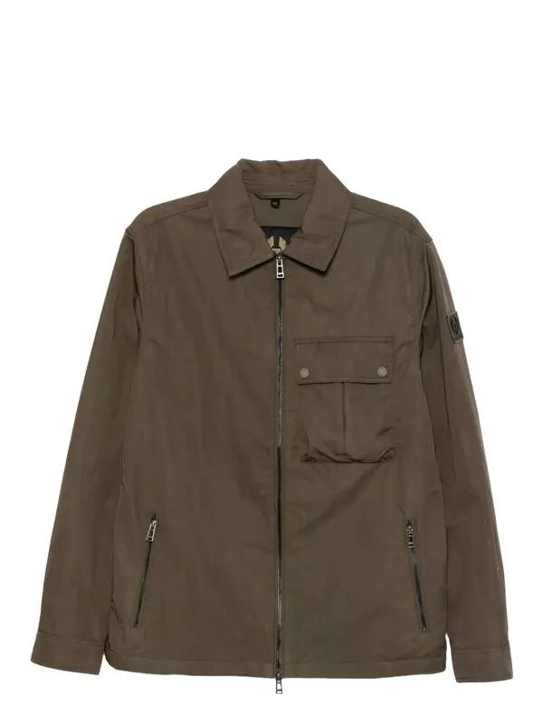 Belstaff Logo-patched Jacket - Brown
