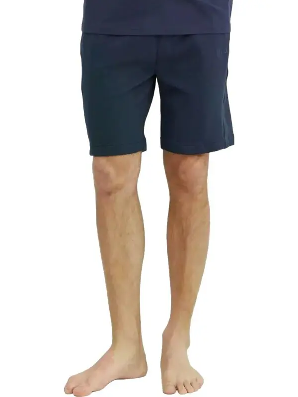 Hugo Boss Logo-embroidered Shorts - Blue