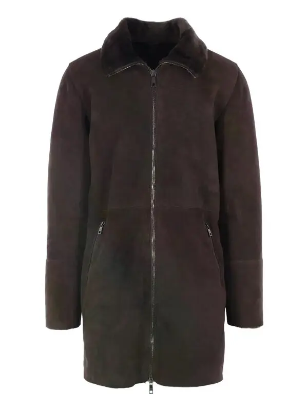 GIORGIO BRATO Full-zip Coat - Brown