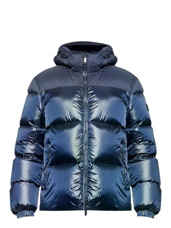 Add Hooded Puffer Jacket - Blue