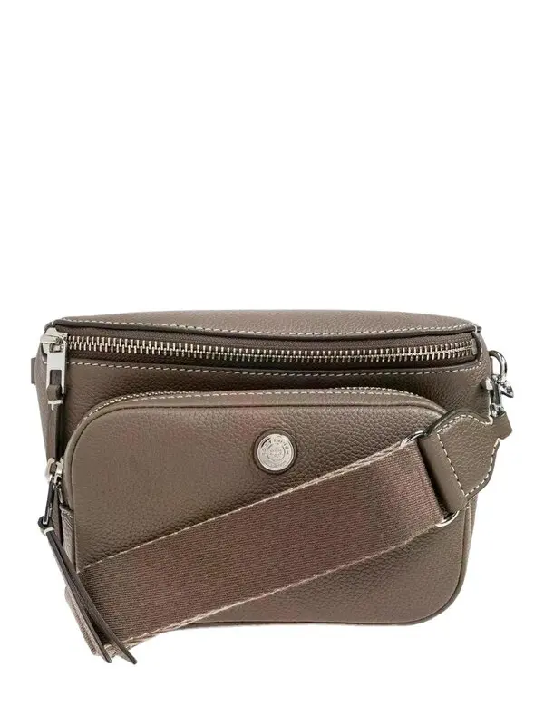 Tory Burch Mini Pebbled-leather Belt Bag - Grey