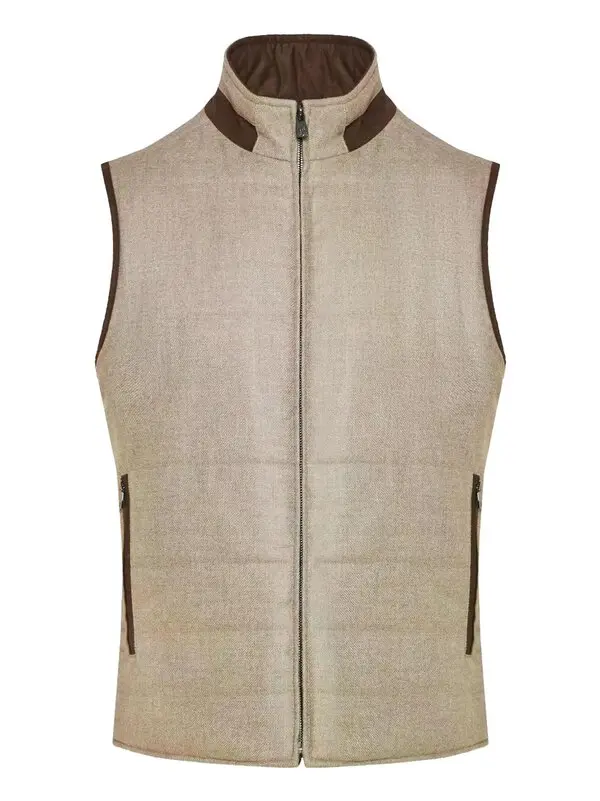 Corneliani Padded Gilet - Neutrals