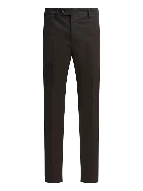 Incotex Cotton Tailored Trousers - Brown