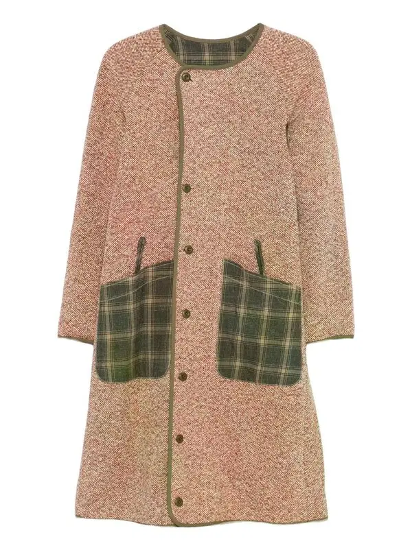R13 Raglan-sleeve Reversible Coat - Orange