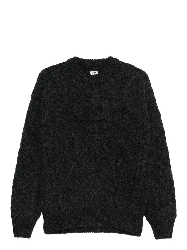 C.P. COMPANY Round-neck Sweater - Black