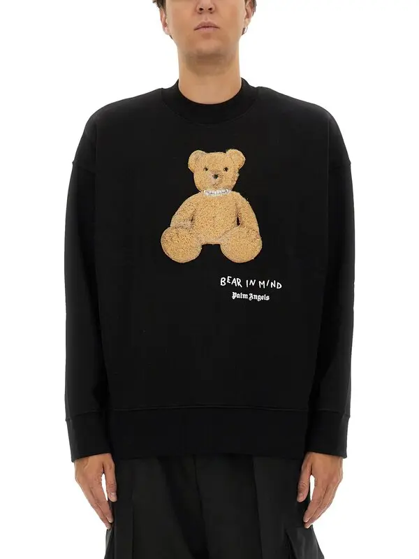 Palm Angels Bear Sweatshirt - Black