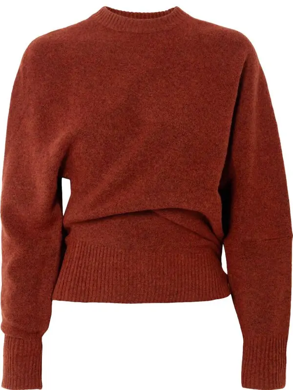 Proenza Schouler Abie Boiled Knitted Sweater - Red